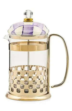 MACKENZIE-CHILDS Check French Press - Violet
