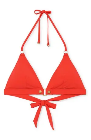 REISS Sandy Triangle Bikini Top
