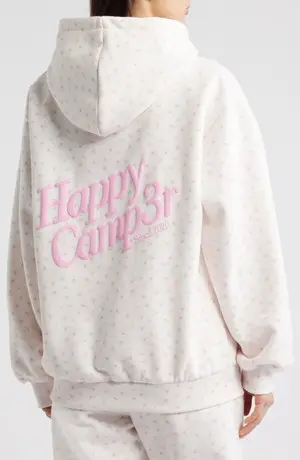 HAPPY CAMP3R Floral Print Hoodie