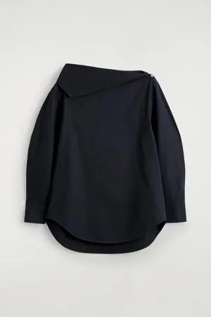 Cos Asymmetric Cotton Blouse