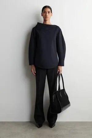 Cos Asymmetric Cotton Blouse