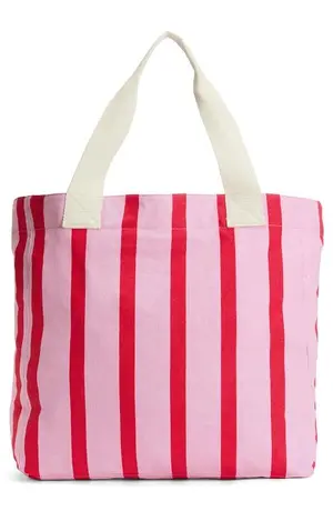 Barbour Emily Stripe Cotton Canvas Tote