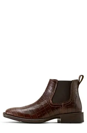 Ariat Booker Wide Square Toe Chelsea Boot - Brown