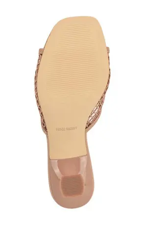Nine West Cabana Slide Sandal - Light Natural