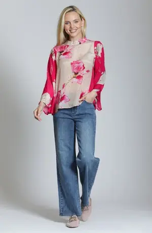 APNY Floral Top - Pink Multi