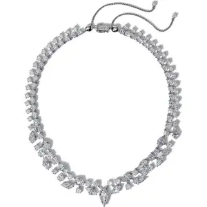 Nadri Riviera Collar Necklace - Rhodium