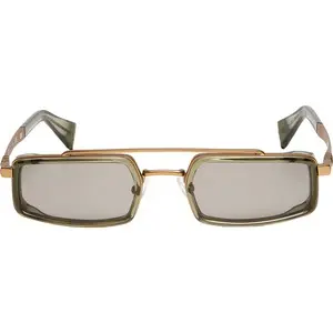 Rag & Bone 52mm Navigator Sunglasses - Bronze/crystal Olive/green
