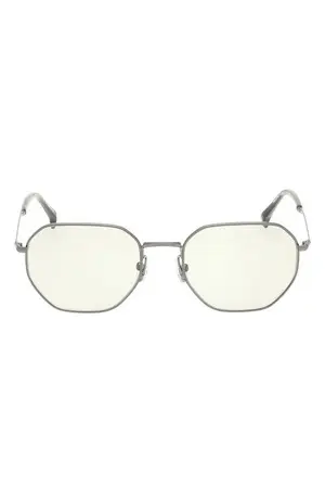 Rag & Bone Geometric Sunglasses - Gunmetal/green Horn/olive