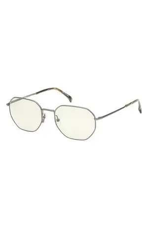 Rag & Bone Geometric Sunglasses - Gunmetal/green Horn/olive