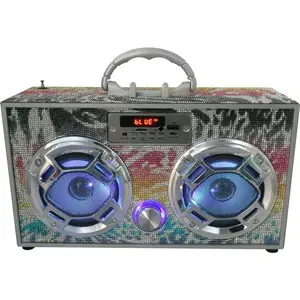 TREND TECH Boombox Bluetooth Speaker - Animal Bling
