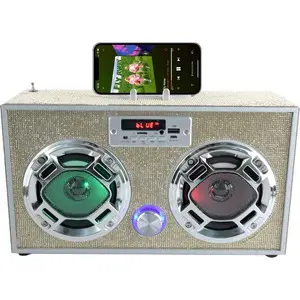 TREND TECH Boombox Bluetooth Speaker - Gold Bling