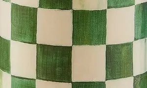 MACKENZIE-CHILDS Check Flameless 9-inch Pillar Candle
