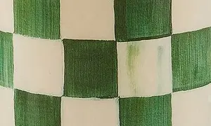 MACKENZIE-CHILDS Check Flameless 7-inch Pillar Candle