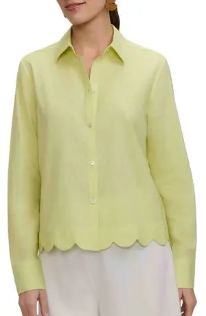 Women's Yellow Linen Shirts
