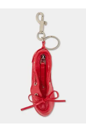 Bally Plume Loafer Key Holder Red