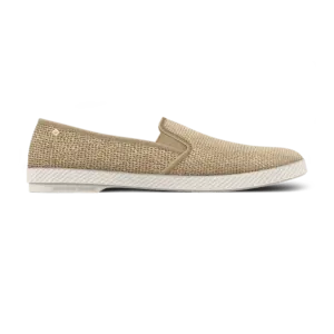 Rivieras Raffia Slip-on Loafer - Beige