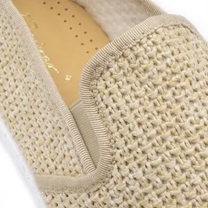 Rivieras Raffia Slip-on Loafer - Beige