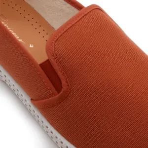 Rivieras Classic Cotton Canvas Slip-on Loafer - Terracotta