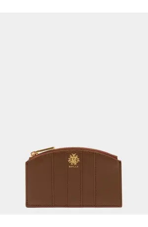 Bally Signature Coin Purse - Brown