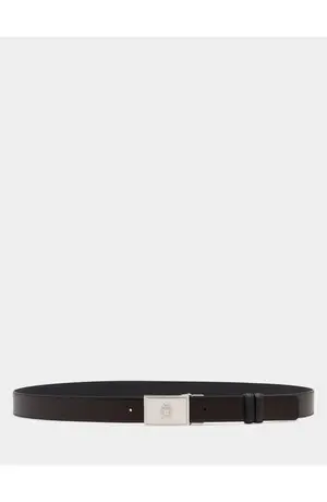 Bally Crest Plaque Adjustable And Reversible Belt