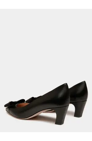 Bally Leather Pump With Bow Detailing