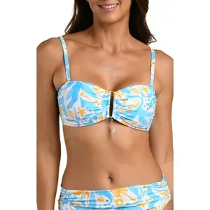 La Blanca Trinket Bandeau Bikini Top - Sky