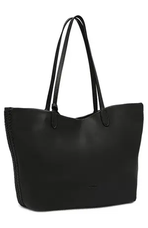 AIMEE All For Love Convertible Leather Shopper Bag - Black