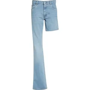 Coperni One Leg Boyfriend Jeans - Blue Light Blu