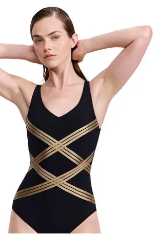 GOTTEX Elegant Essence One Piece - Black-gold