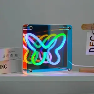 TREND TECH 3d Acrylic Infinity Mirror Sign - Butterfly
