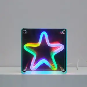 TREND TECH 3D Acrylic Infinity Mirror Sign Star