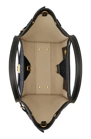 TOD'S T Timeless Leather Top Handle Bag - Nero