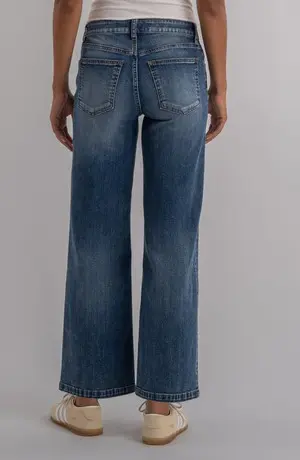 Kut From The Kloth Two-tone High-rise Wide Leg Jeans