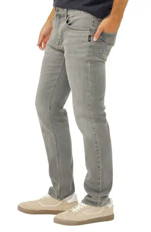 SILVER JEANS CO. Konrad Slim Straight Leg Jeans - Grey