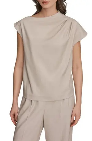 Donna Karan New York Drape Pleated Top