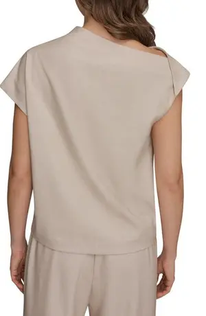 Donna Karan New York Drape Pleated Top