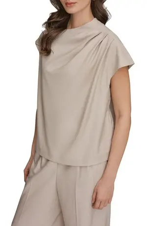 Donna Karan New York Drape Pleated Top