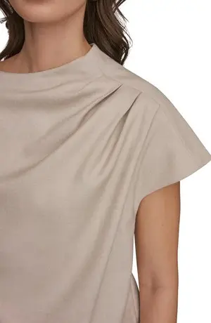 Donna Karan New York Drape Pleated Top