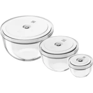 ZWILLING Fresh & Save 3-piece Glass Bowl & Lid Set - Clear