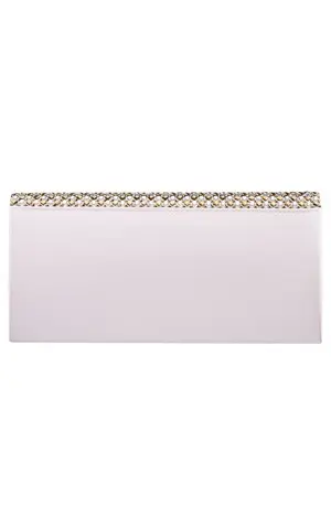 Nina Deva Crystal Clutch - Ivory Multi