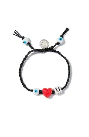 VENESSA ARIZAGA Te Quiero Charm Bracelet - Black