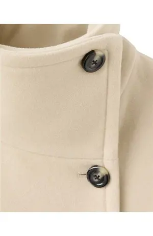 Mango Double Breasted Stand Collar Coat