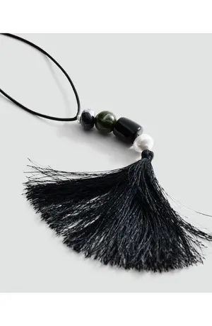 Mango Fringe Bead Necklace