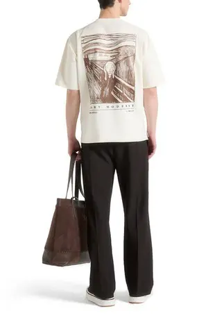 Manière De Voir The Scream Cotton T-shirt - Cream