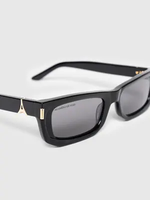 Manière De Voir Milan Curved-frame Sunglasses - Black