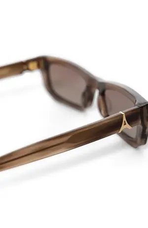 Manière De Voir Milan Curved-frame Sunglasses - Brown