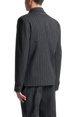 Manière De Voir Gaston Double Breasted Pinstripe Suit Jacket