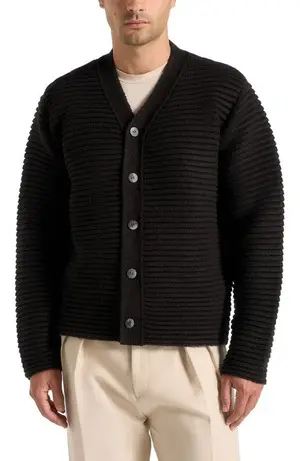 Manière De Voir Anton Ribbed Knit Cardigan