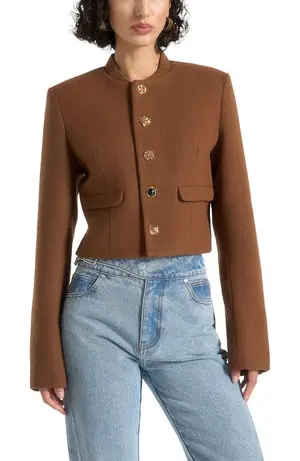 Manière De Voir Evana Structured Wool Jacket