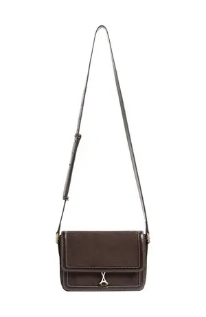 Manière De Voir Suede And Vegan Leather Crossbody Bag - Brown